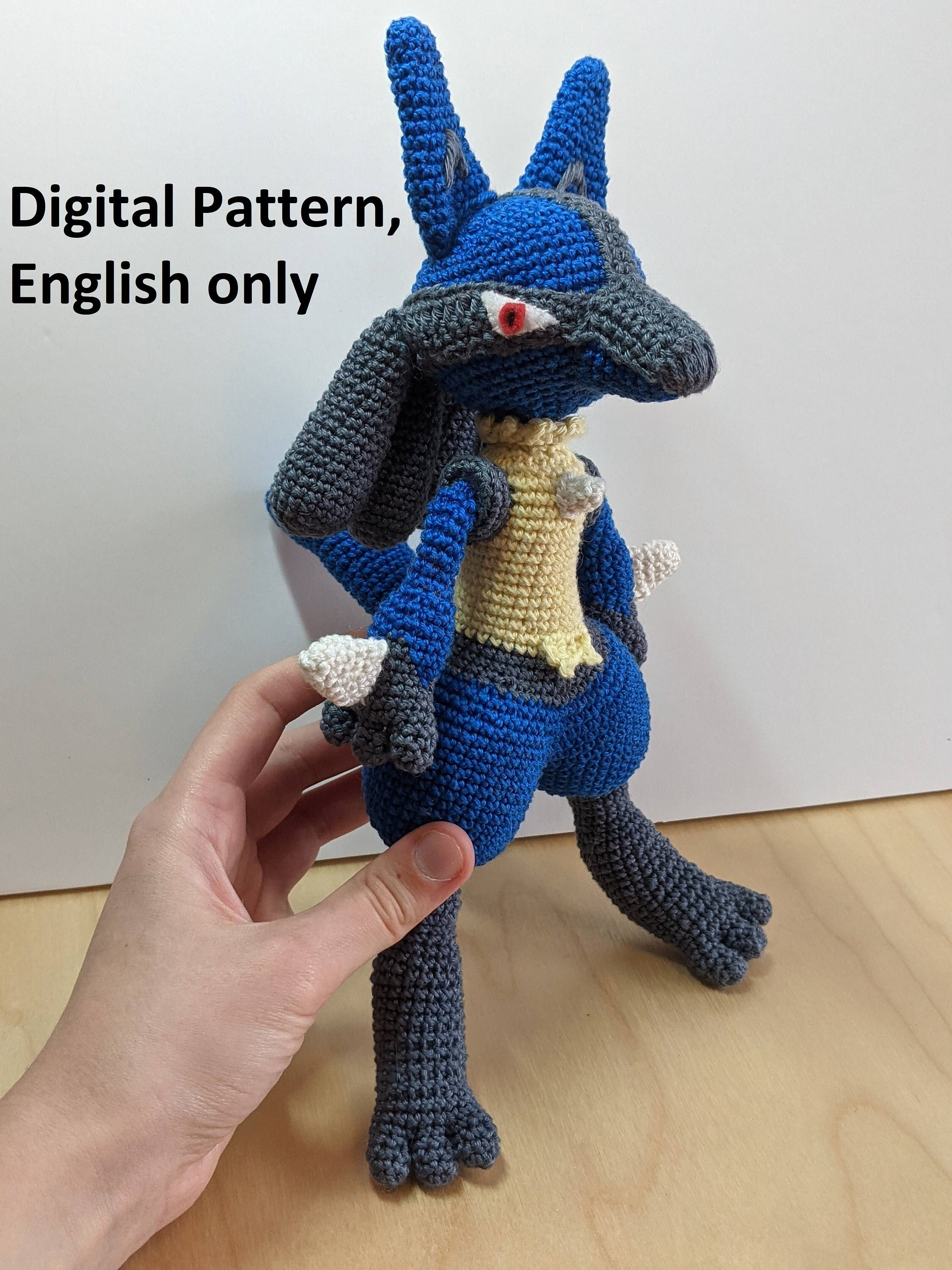 Lucario Pokemon Crochet Pattern - Etsy