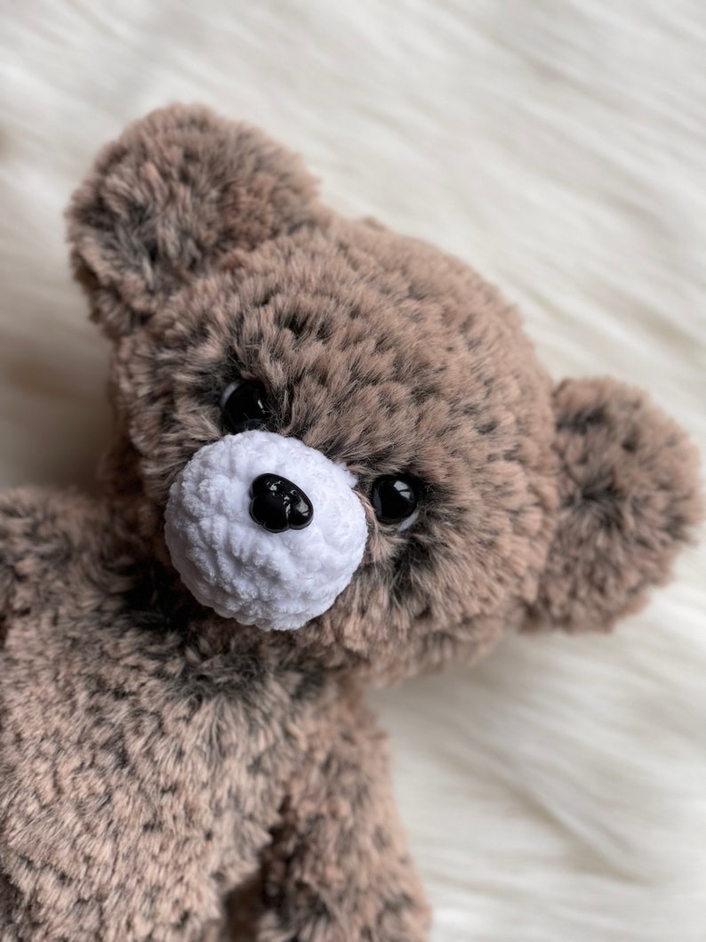 Amigurimi Crochet Fluffy Bear Crochet Pattern Crochet Bear - Etsy