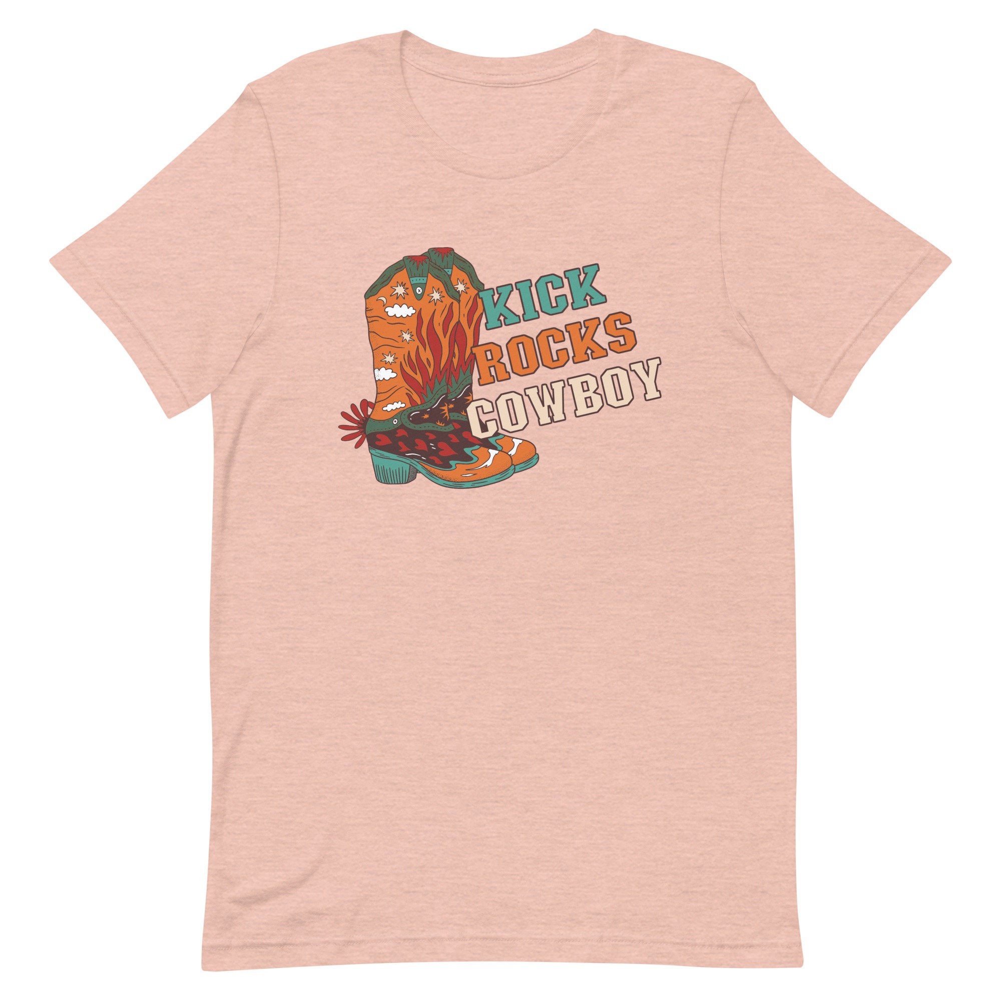 Kick Rocks Cowboy Shirt, Cowboy Boots Shirt, Retro Western Unisex ...