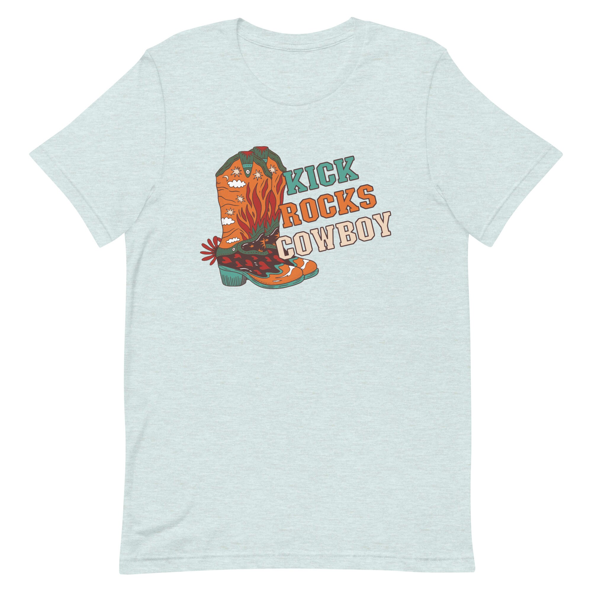 Kick Rocks Cowboy Shirt, Cowboy Boots Shirt, Retro Western Unisex ...