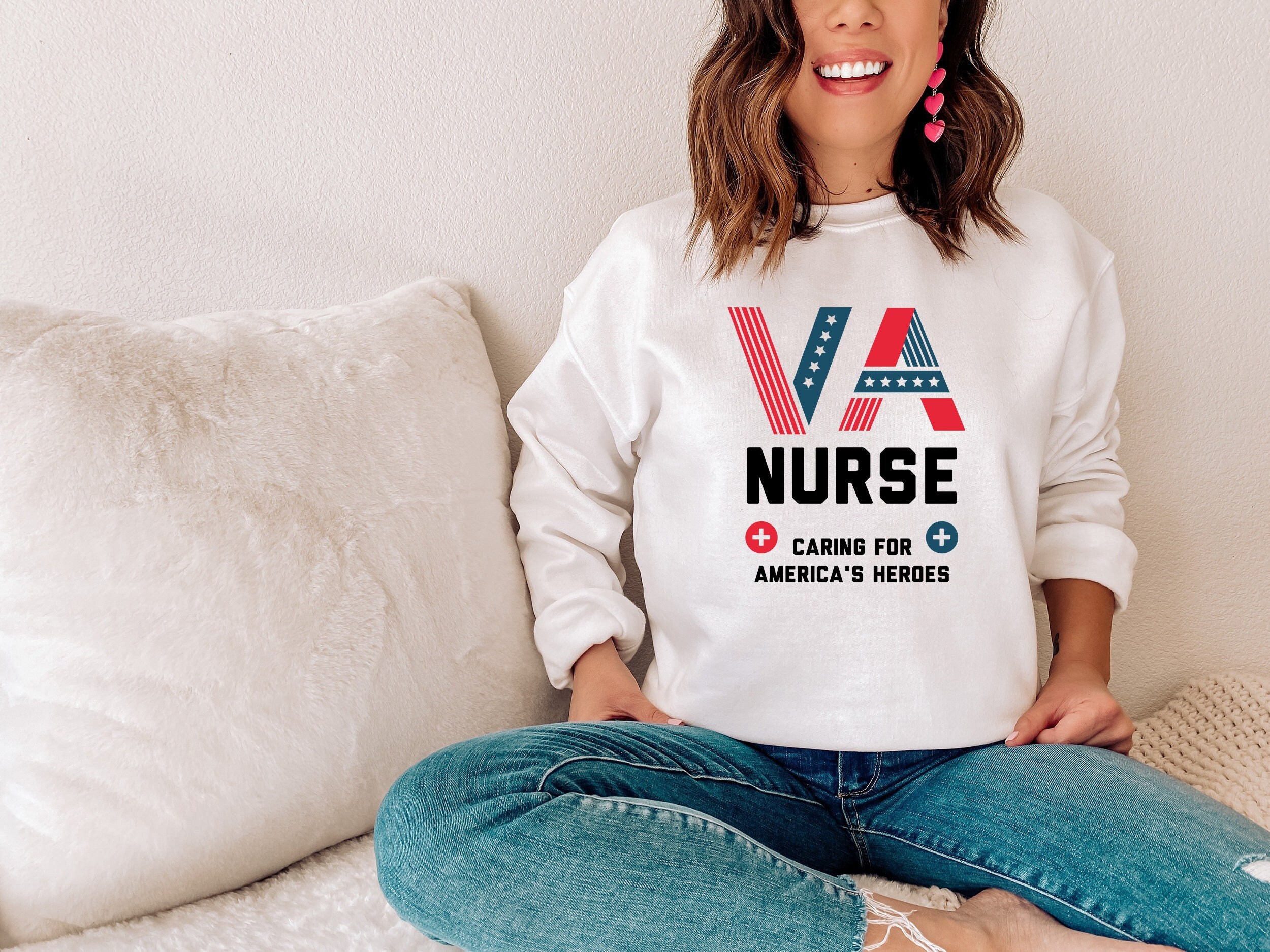 VA Nurse Sweatshirt, Veterans Affairs T-shirts, Veterans Affairs Nurse ...
