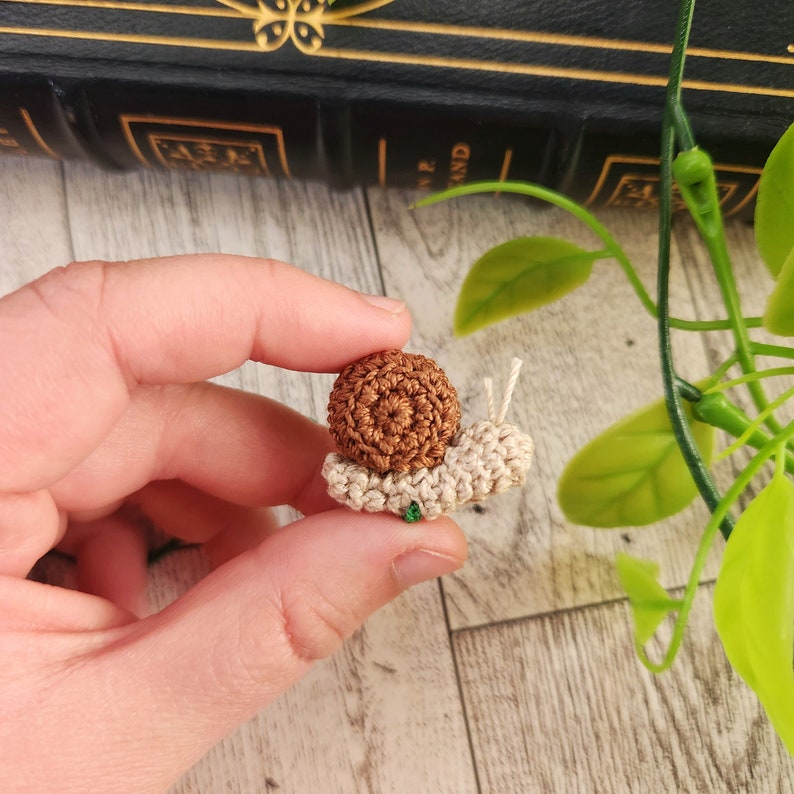 Mushroom Crochet Bookmark Snail Crochet Bookmark Crochet - Etsy
