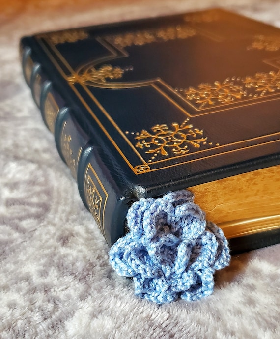 Crochet Bookmark Pattern Crochet Bookmark Rose Bookmark | Etsy