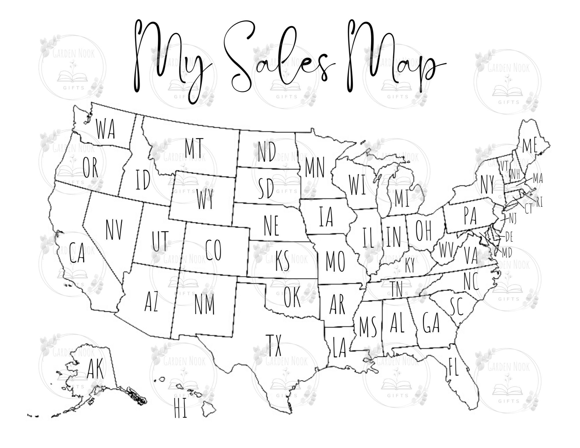 Sales Map Printable Sales Map Sale Tracker Europe Sales - Etsy