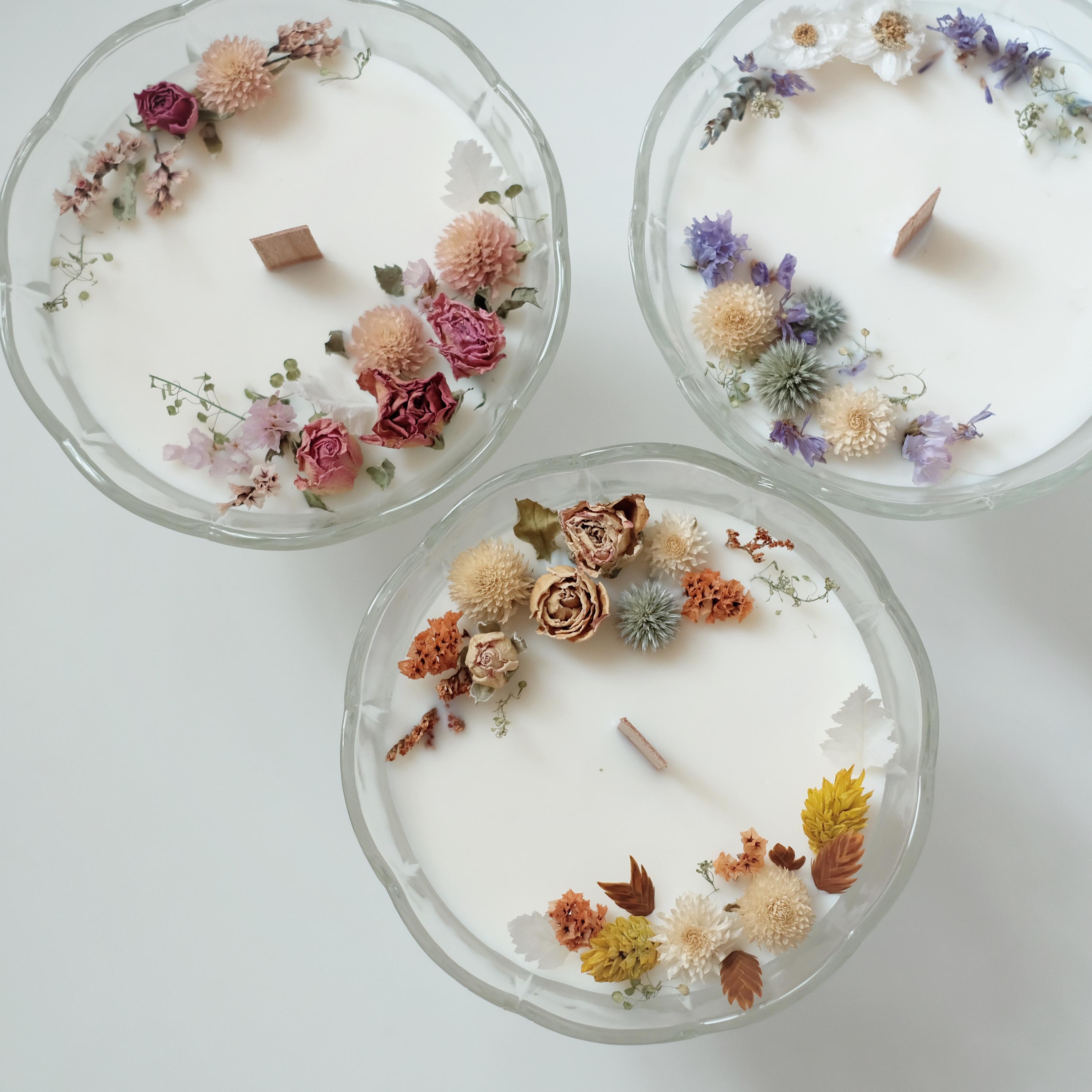 Hand-made Dried Flower Candle | Soy Wax Candle | Fragrance | Diffuser ...