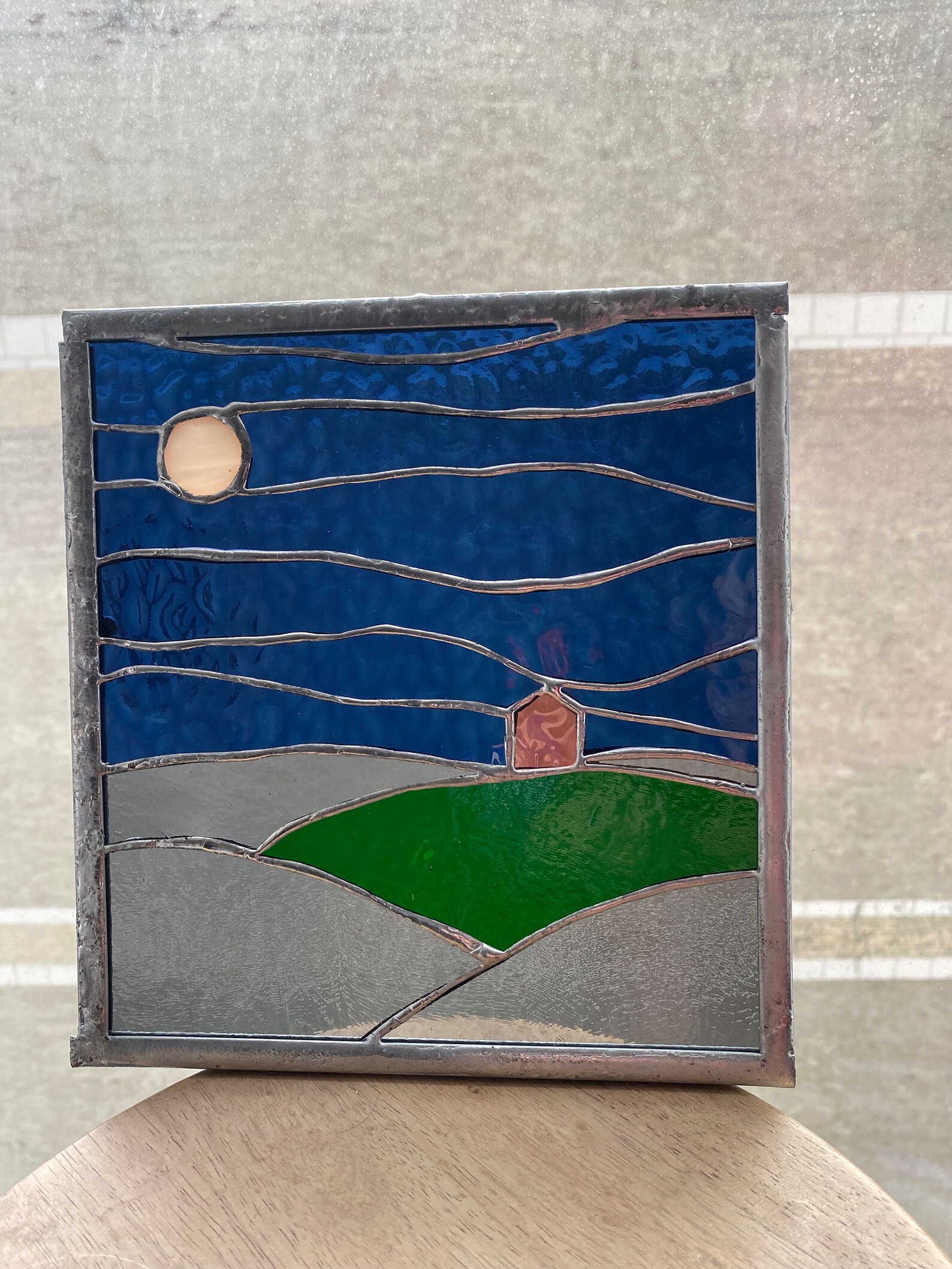 Pastoral Moonlight Stained Glass Pattern - Digital Download - Etsy