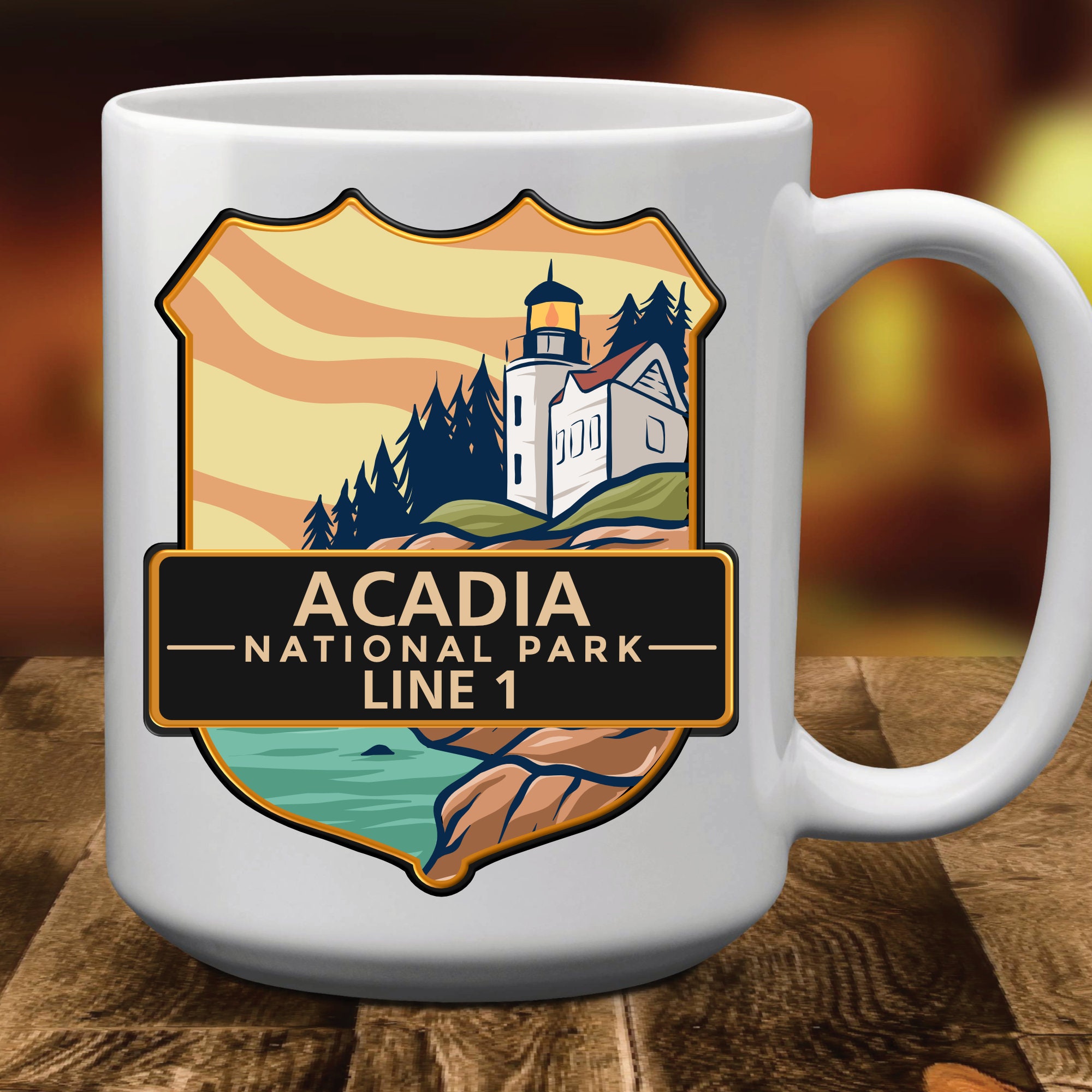 Custom Acadia National Park Mug, Acadia National Park Gift, Acadia ...