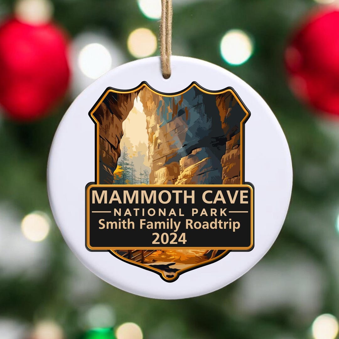 Mammoth Cave National Park Christmas Ornament, Custom Mammoth Cave ...