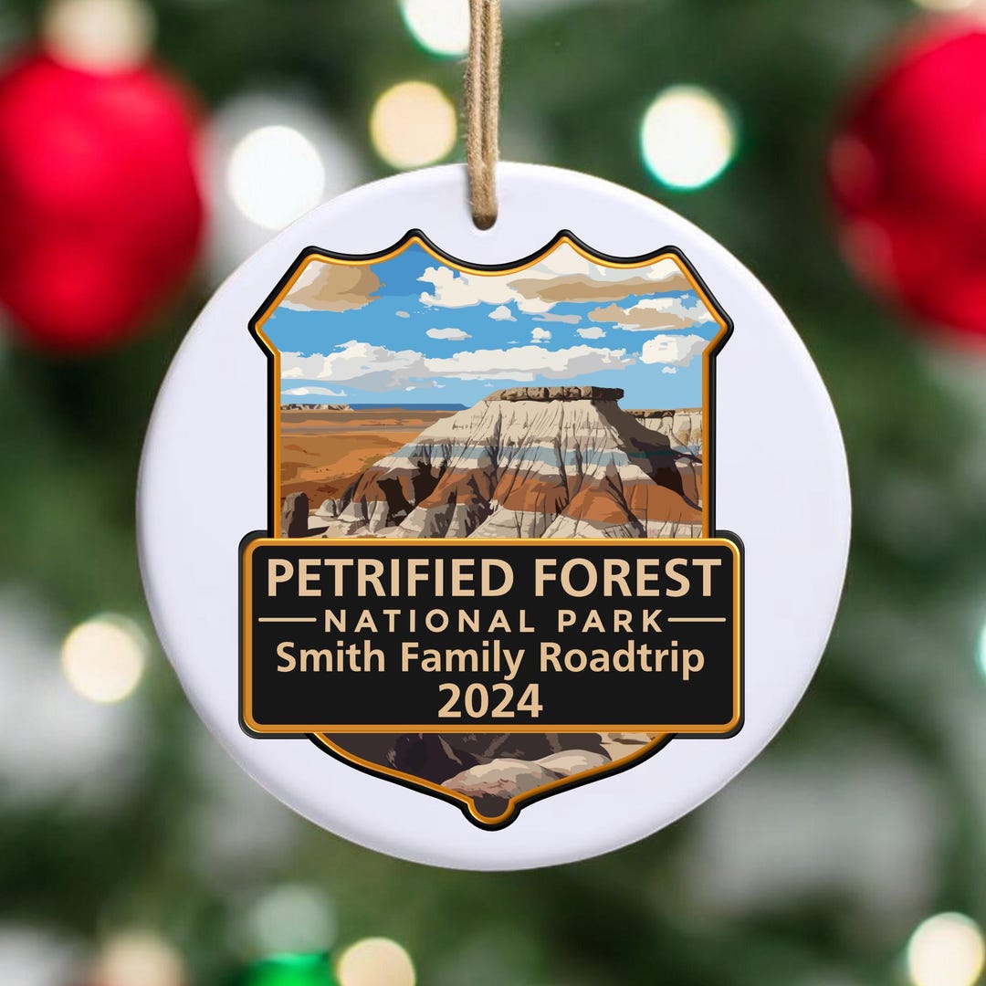 Petrified Forest National Park Christmas Ornament, Custom Petrified ...