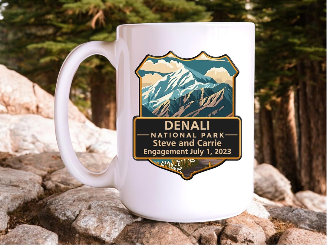 Denali National Park Coffee Mug, Custom Denali Family Trip Souvenir ...