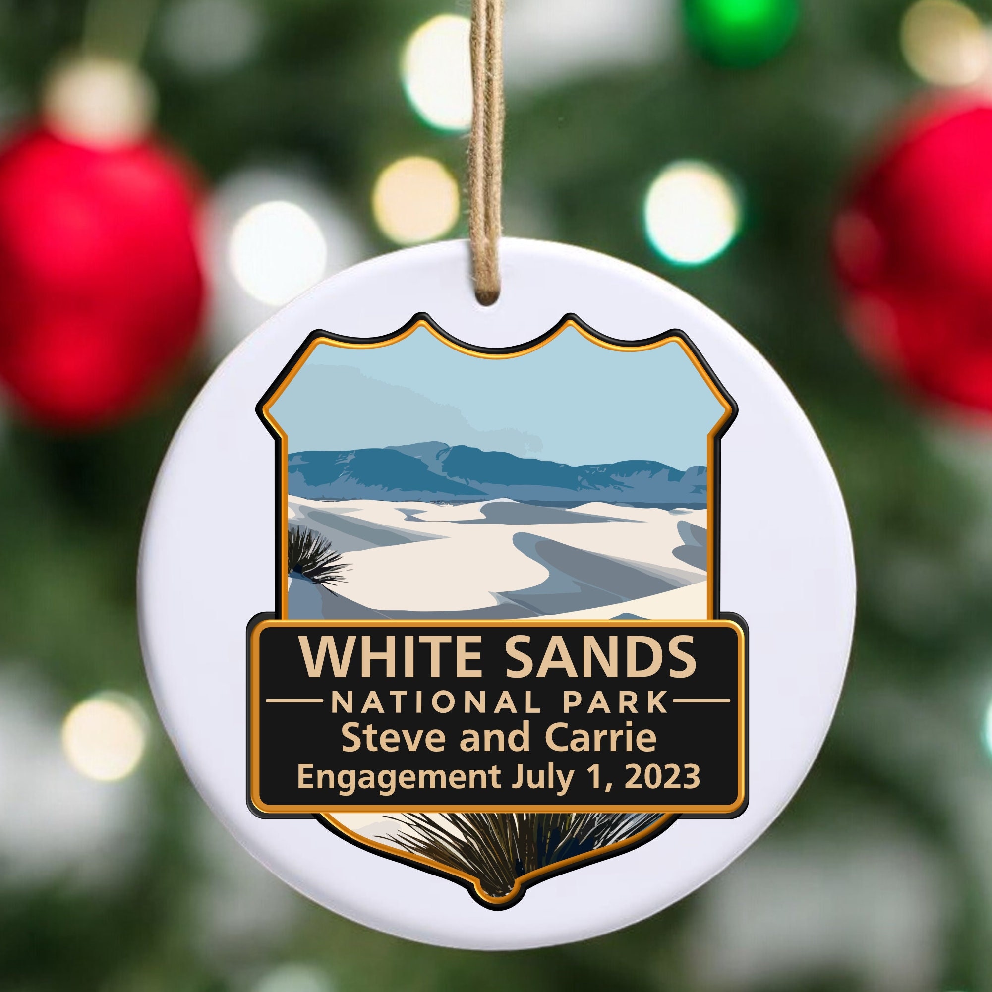 Custom White Sands National Park Ornament, Custom White Sands National ...