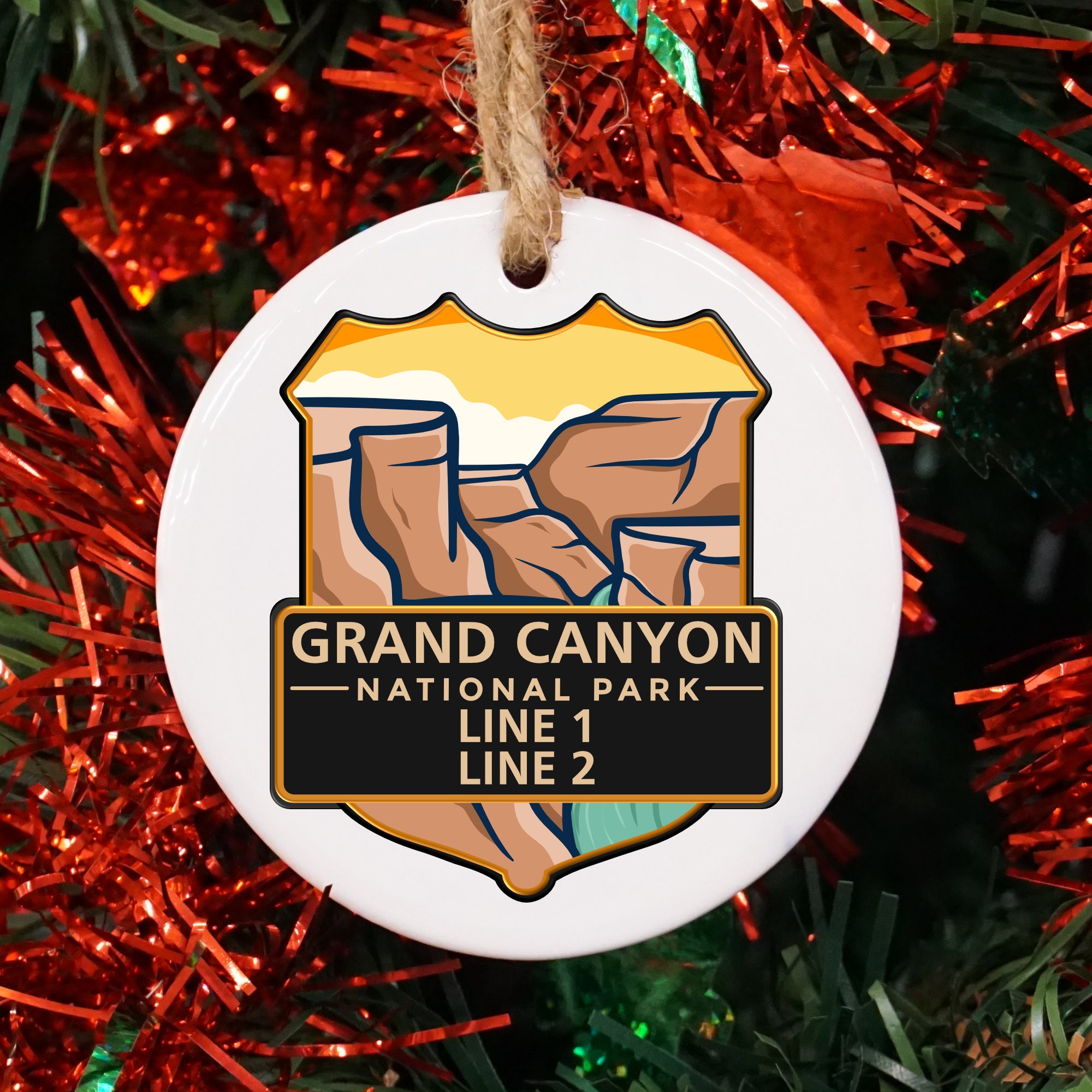 Custom Grand Canyon National Park Ornament, Grand Canyon Park Gift ...