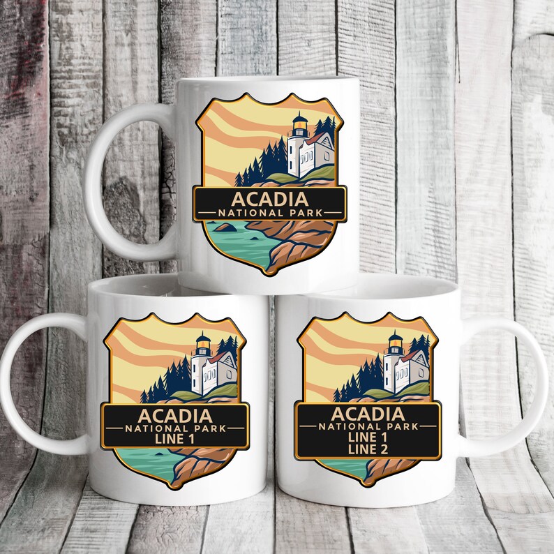 Custom Acadia National Park Mug, Acadia National Park Gift, Acadia ...