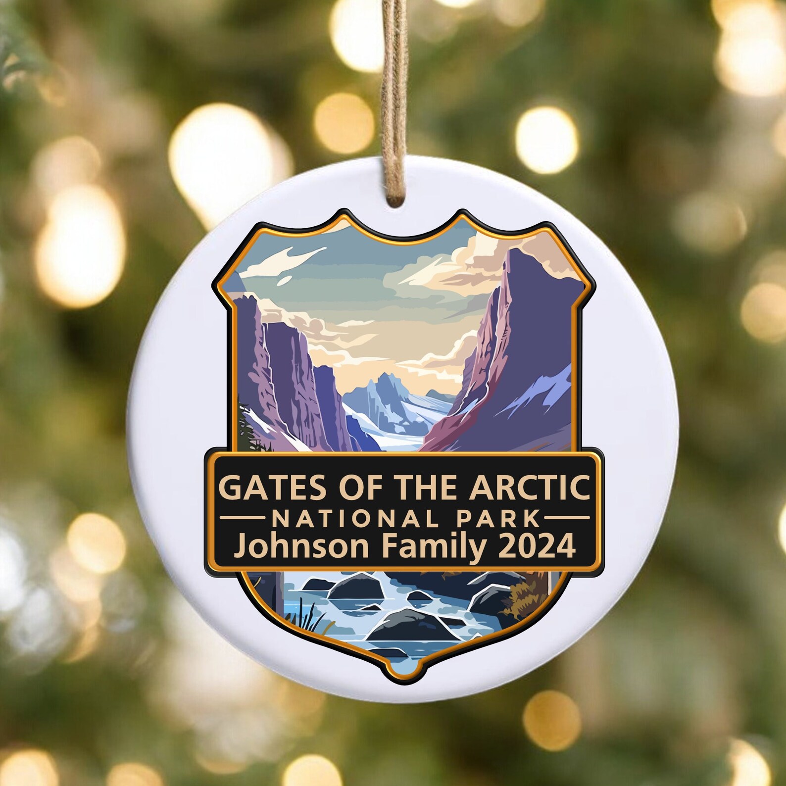 Gates of the Artic National Park Christmas Ornament, Gates of the Artic ...
