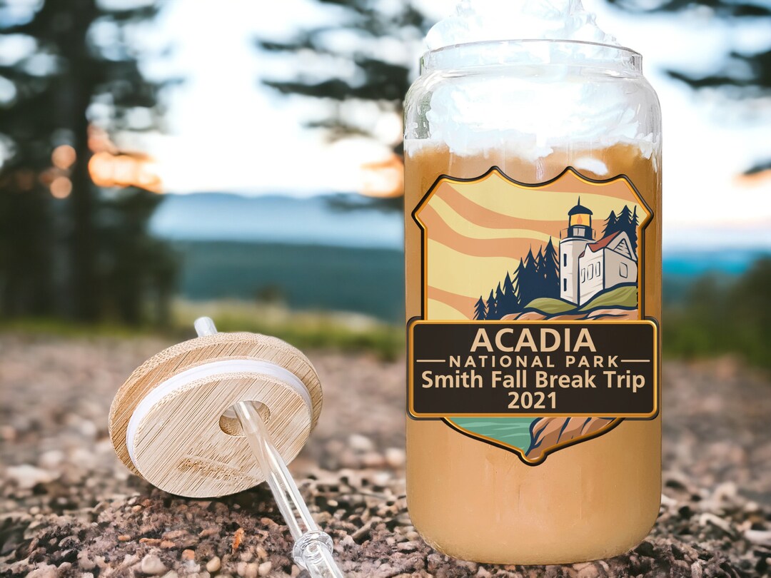 Acadia National Park Tumbler Gift, Custom National Park Souvenir Gift ...