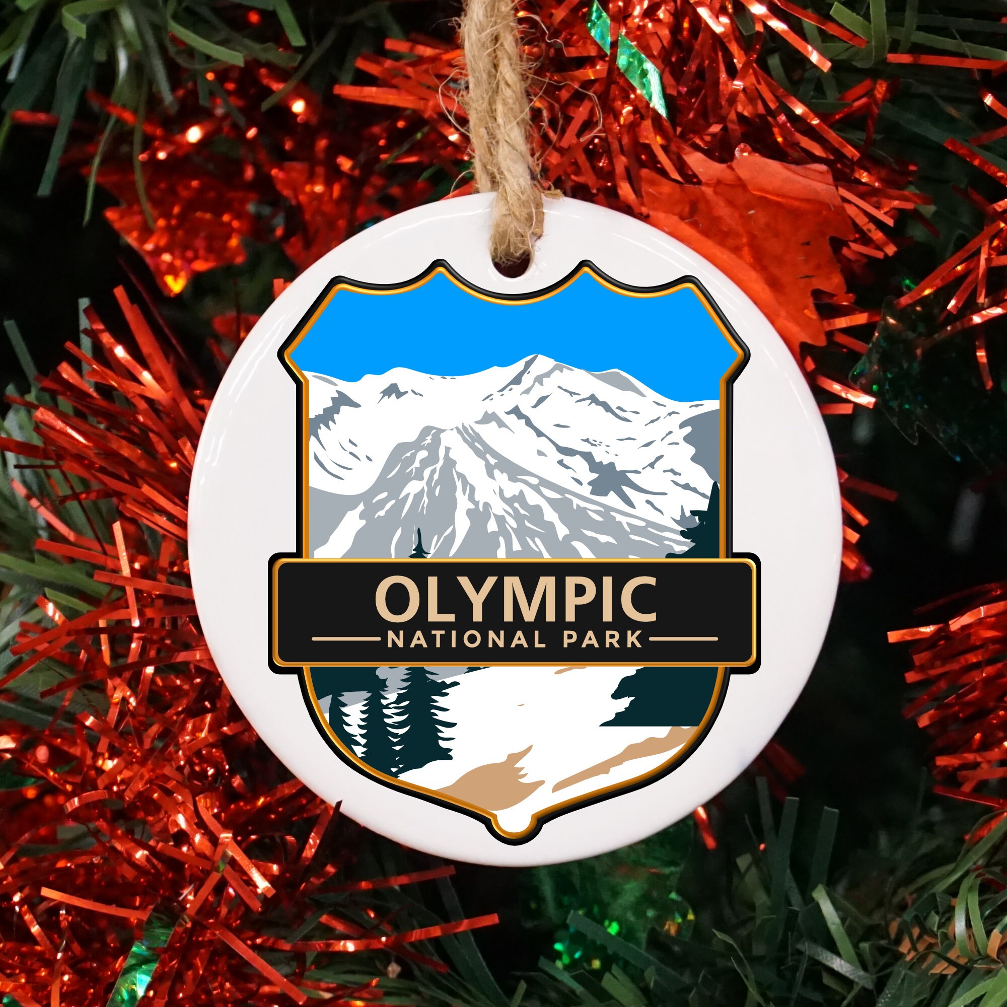 Custom Olympic National Park Ornament, National Parks Ornament ...