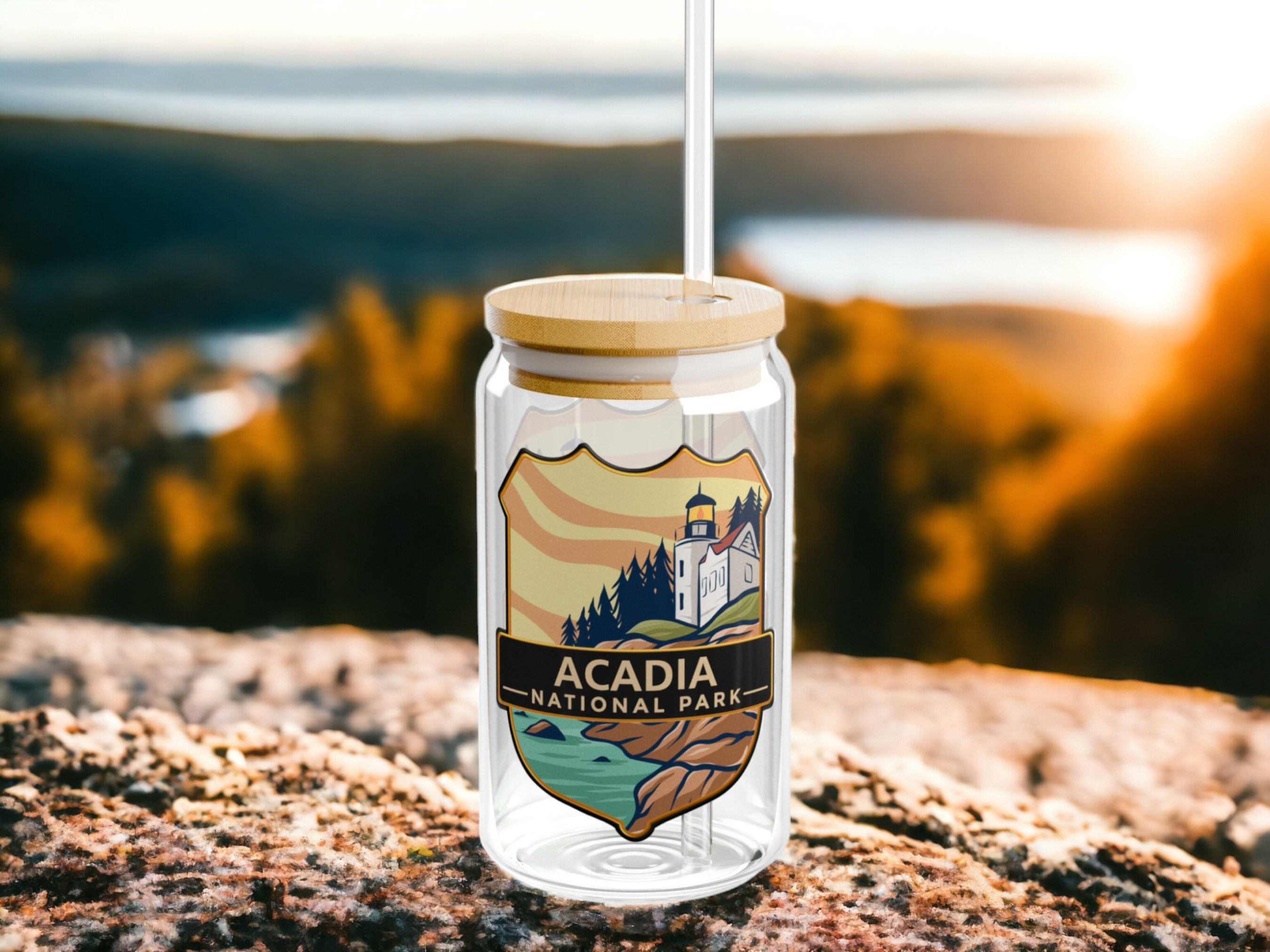 Acadia National Park Tumbler Gift, Custom National Park Souvenir Gift ...