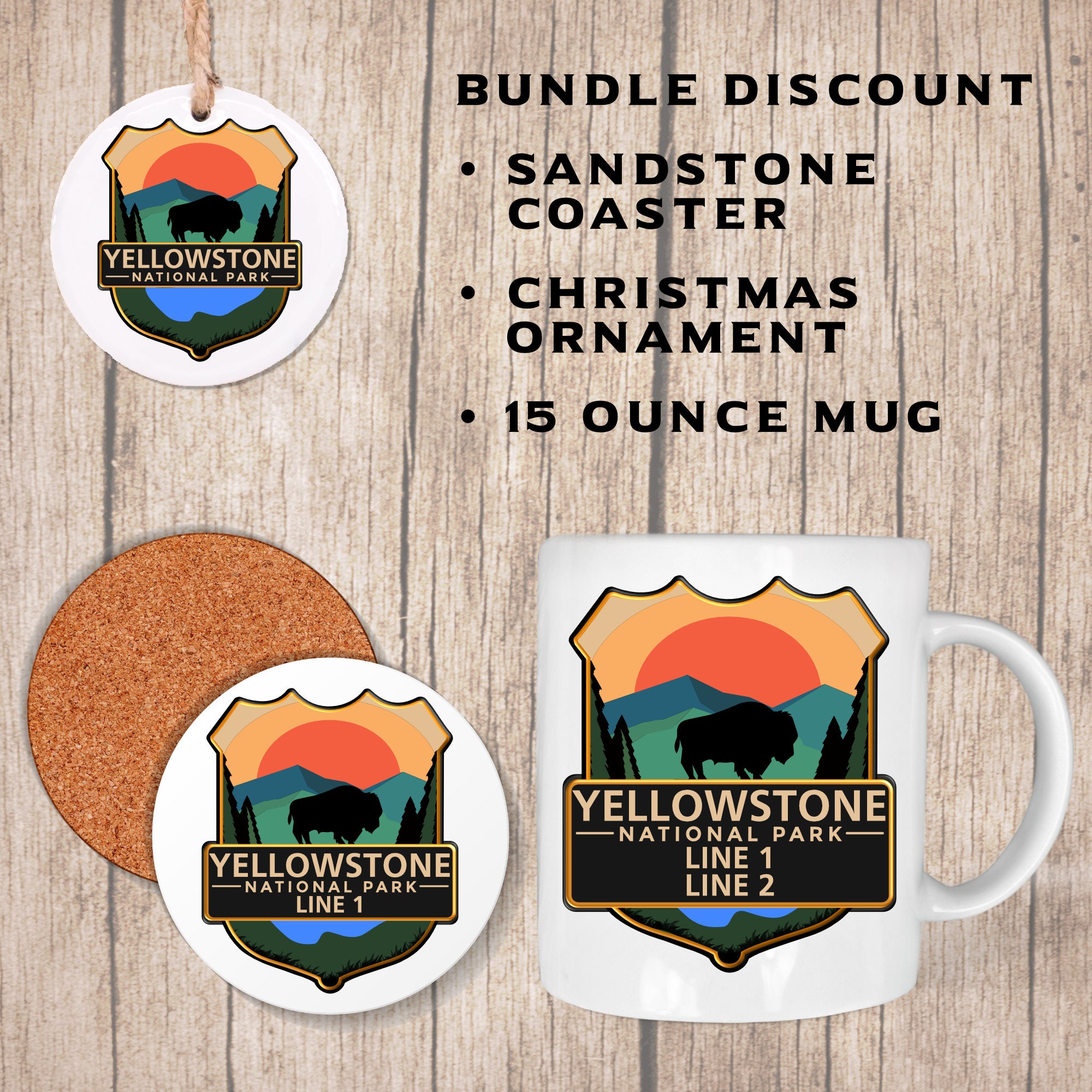 Yellowstone National Park Mug Personalized Yellowstone - Etsy