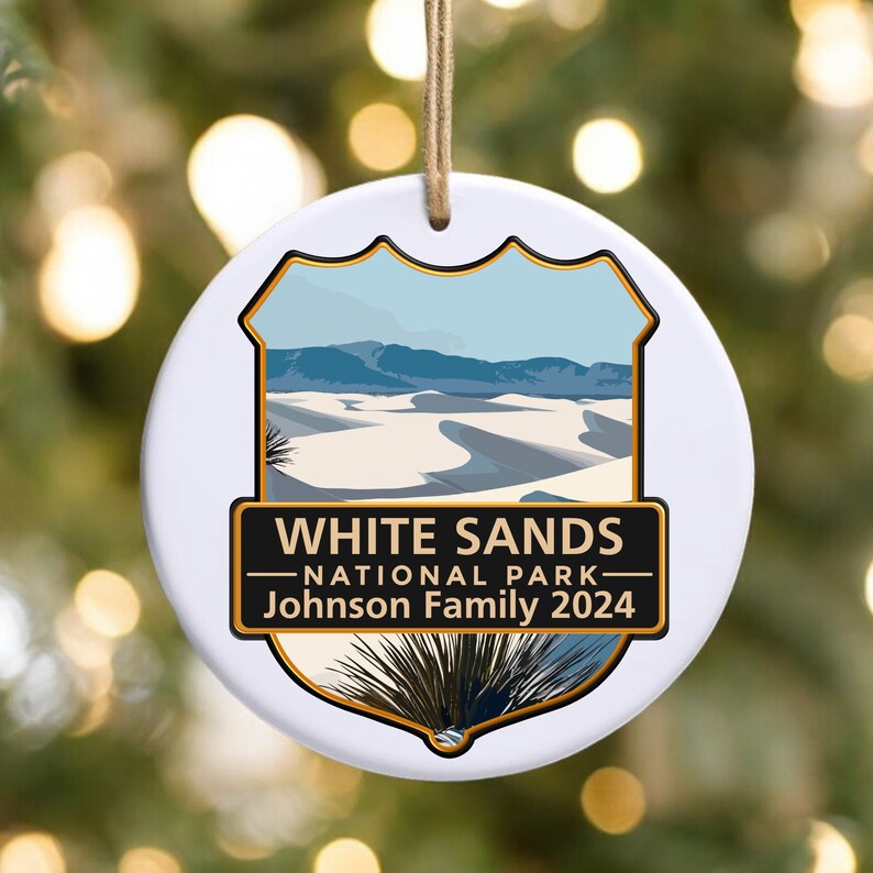 Custom White Sands National Park Ornament, Custom White Sands National ...