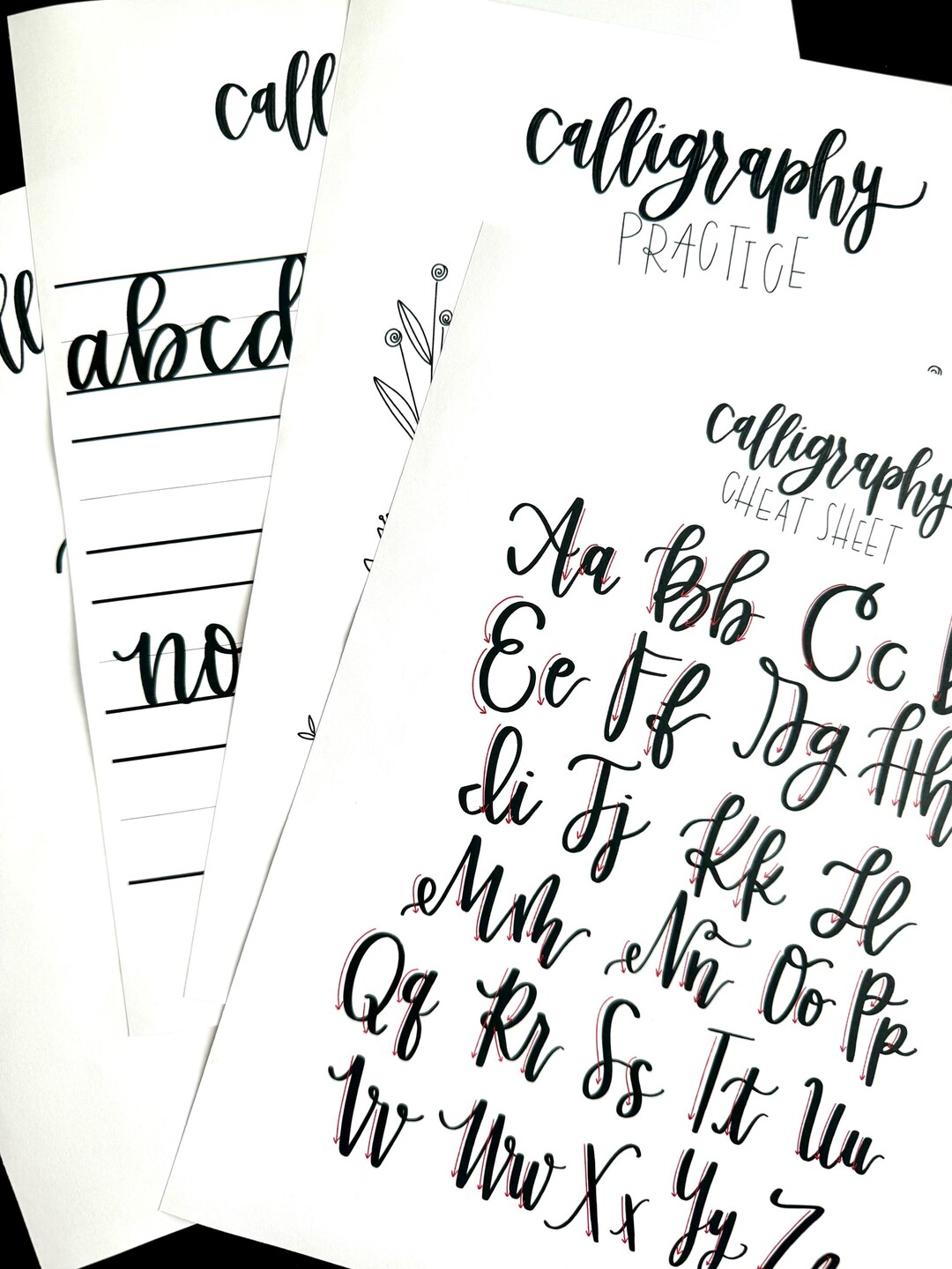 Modern Calligraphy Practice Set for Hand Lettering Worksheet Set for ...