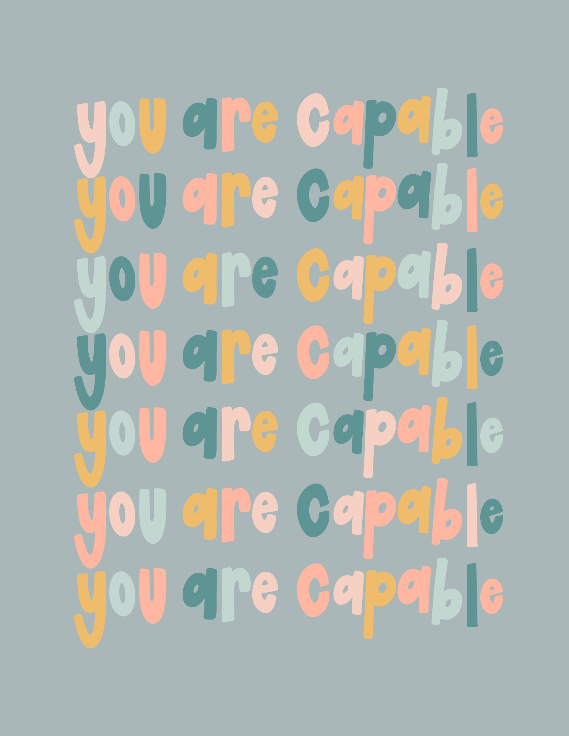 Printable Poster for Classroom Decor Positive Quote Decoration for ...