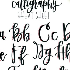 Modern Calligraphy Practice Sheet Set of 3 Hand Lettering Practice Sheets Digital Download ...