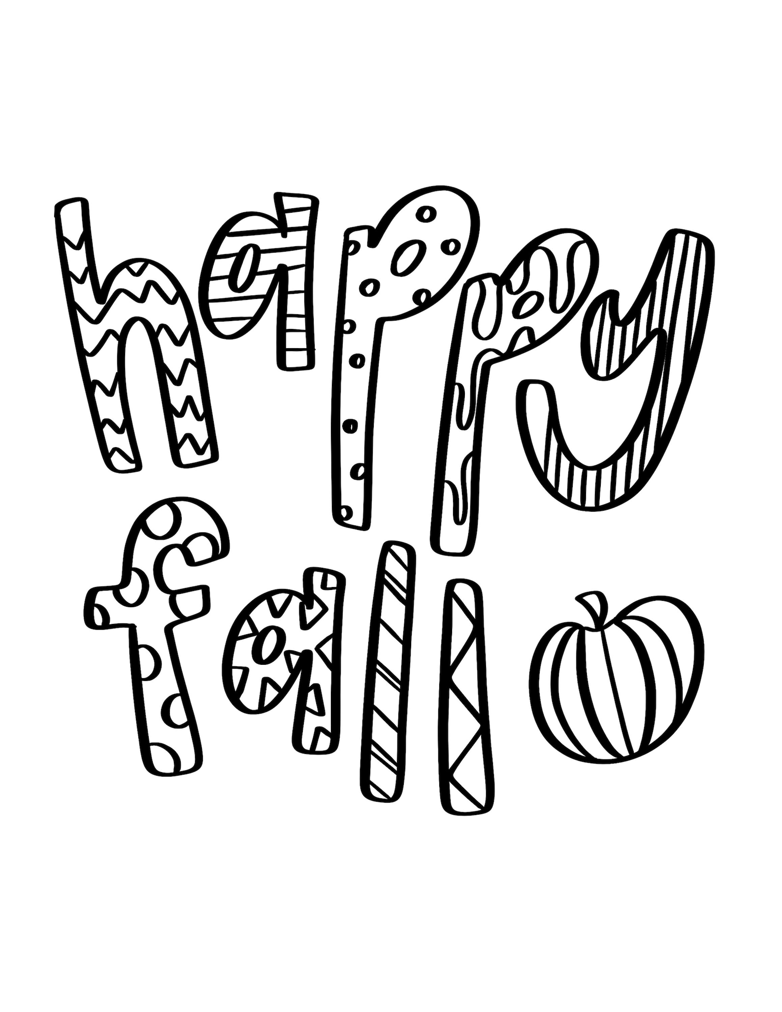 Coloring Page Fall Themed Coloring Sheet for Fall Coloring Page for ...