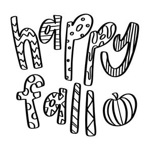 Coloring Page Fall Themed Coloring Sheet for Fall Coloring Page for ...