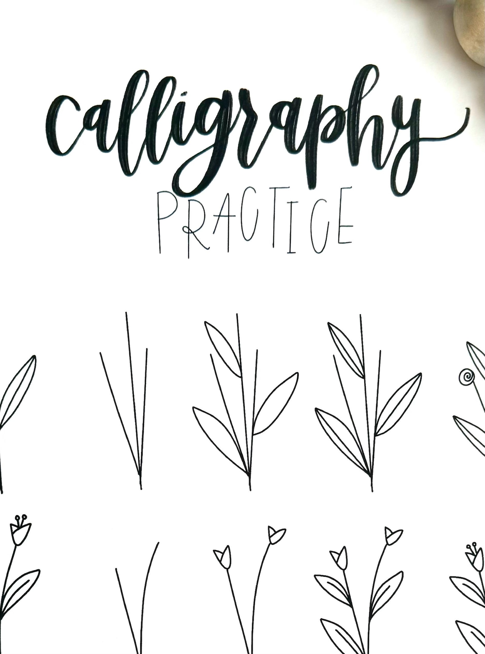 Drawing Practice Sheets for Beginners Guide to Drawing Wreaths and ...