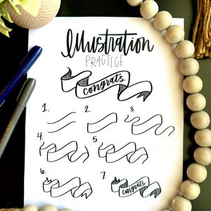 Modern Calligraphy Practice Set for Hand Lettering Worksheet Set for ...