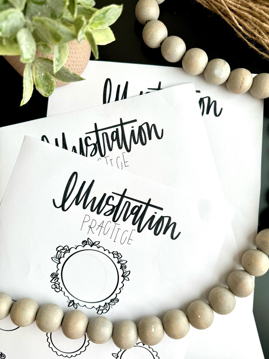 Drawing Practice Sheets for Beginners Guide to Drawing Wreaths and ...