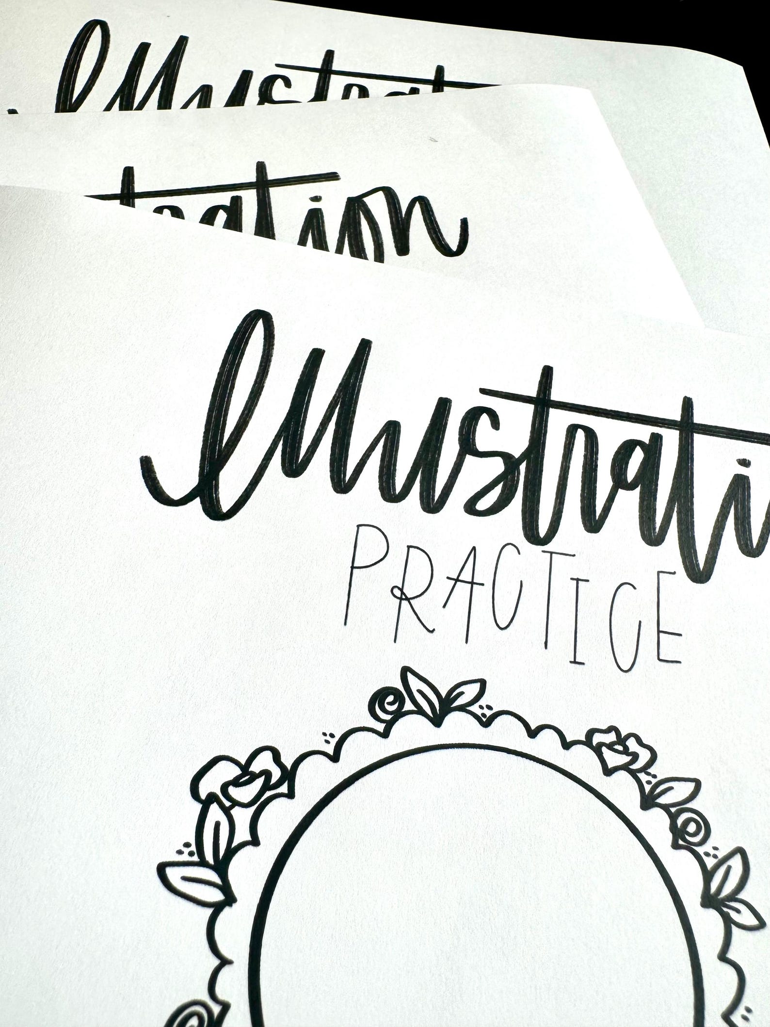 Drawing Practice Sheets for Beginners Guide to Drawing Wreaths and ...