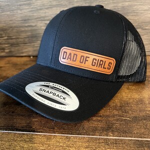 Dad of Girls Leather Patch Hat - Girls Father Gift Ideas - Fathers Day ...