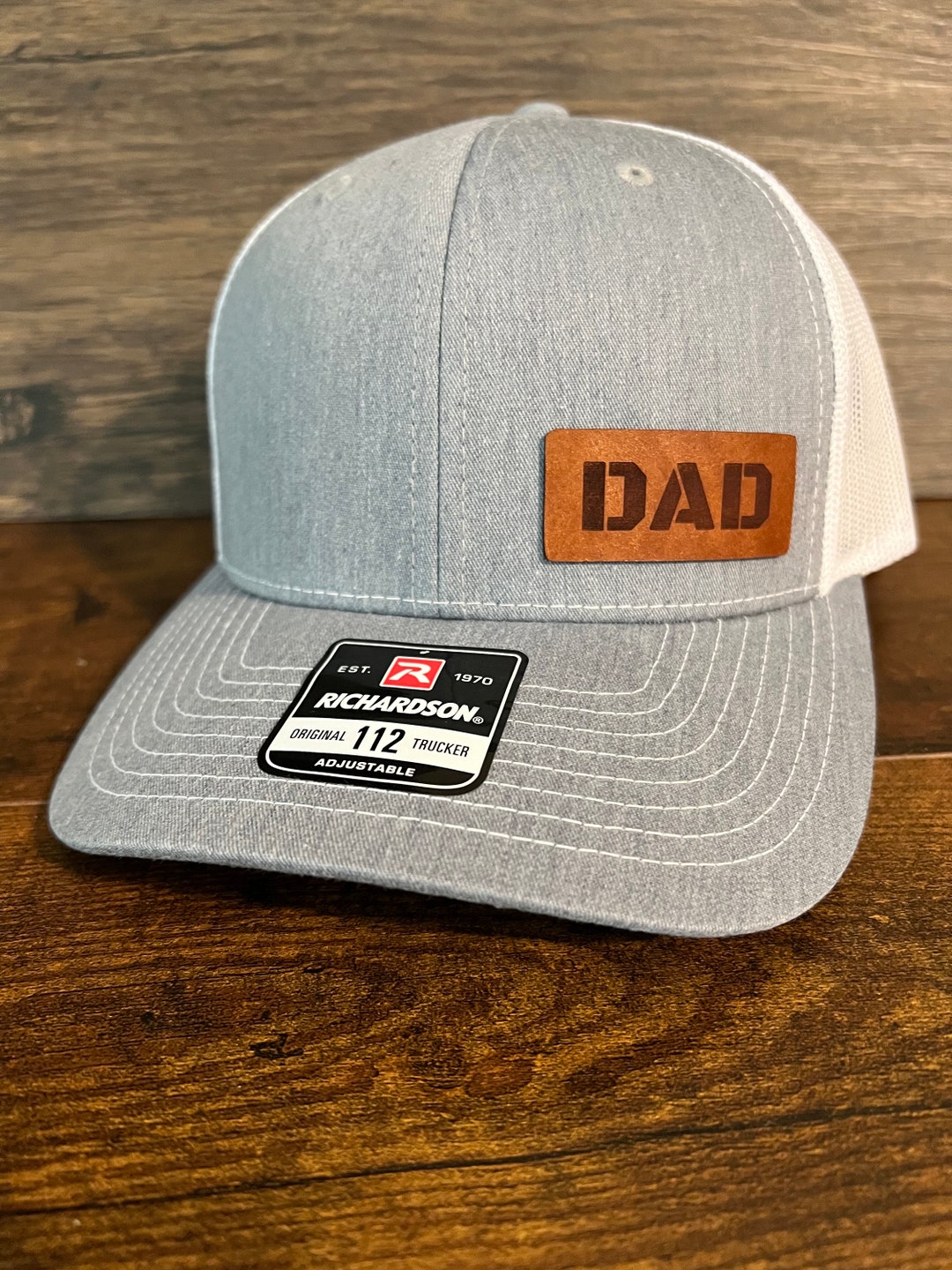Dad Hat - Fathers Day Gift - Leather Patch Hat - Dad Birthday Gift ...