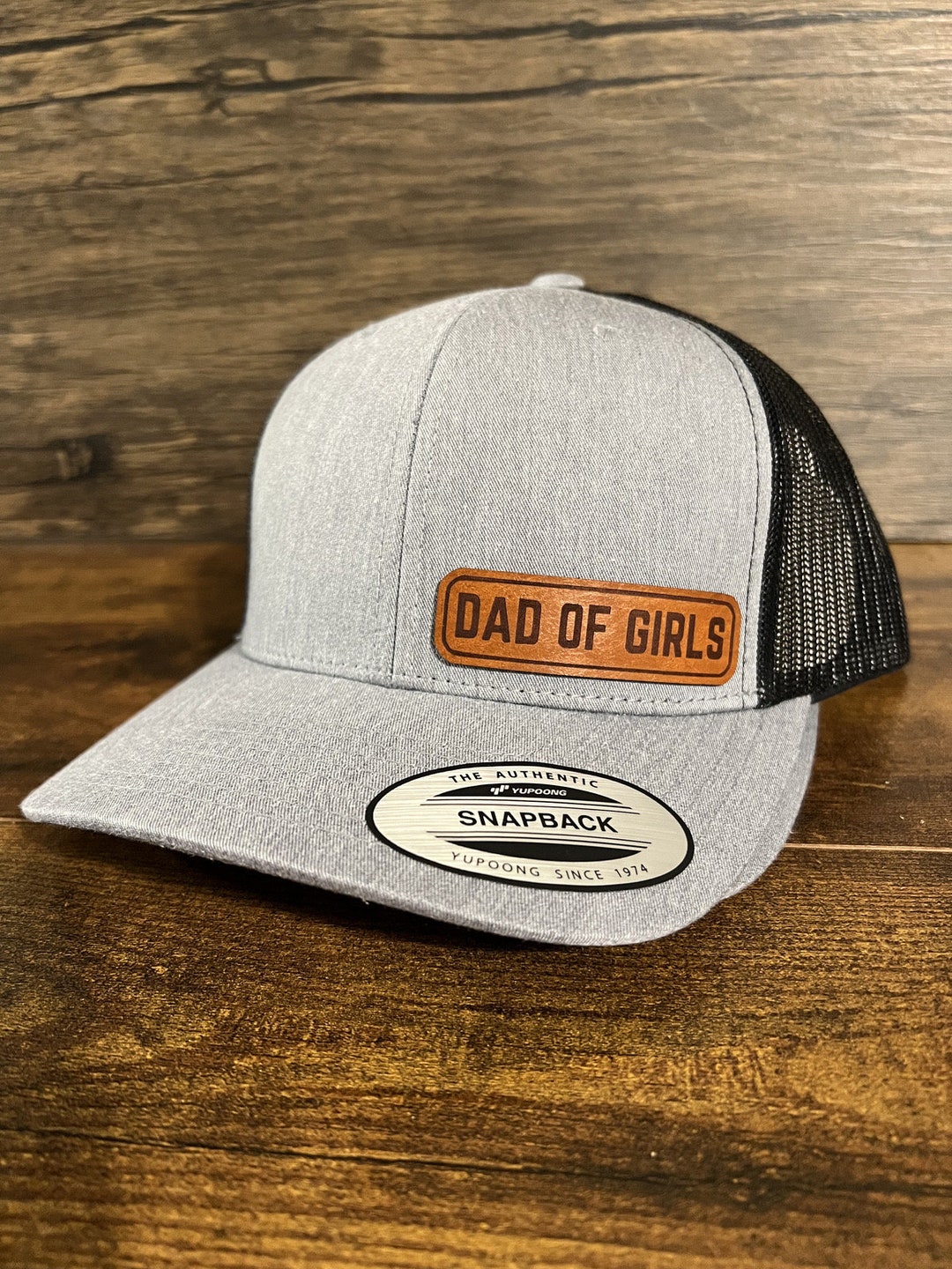 Dad of Girls Leather Patch Hat - Girls Father Gift Ideas - Fathers Day ...