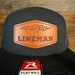 Leather Patch Lineman Hat - Richardson 112/168 - Power Lineman Gift - Etsy