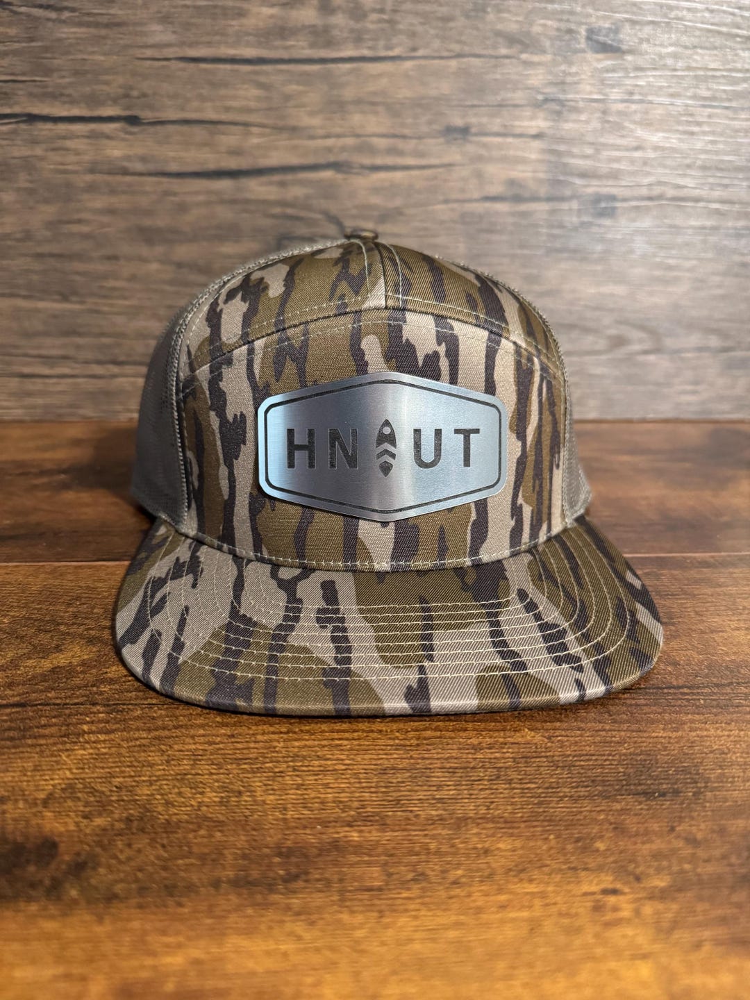 Bottomland Camo Custom Leather Patch Hats - Richardson 168 Custom ...