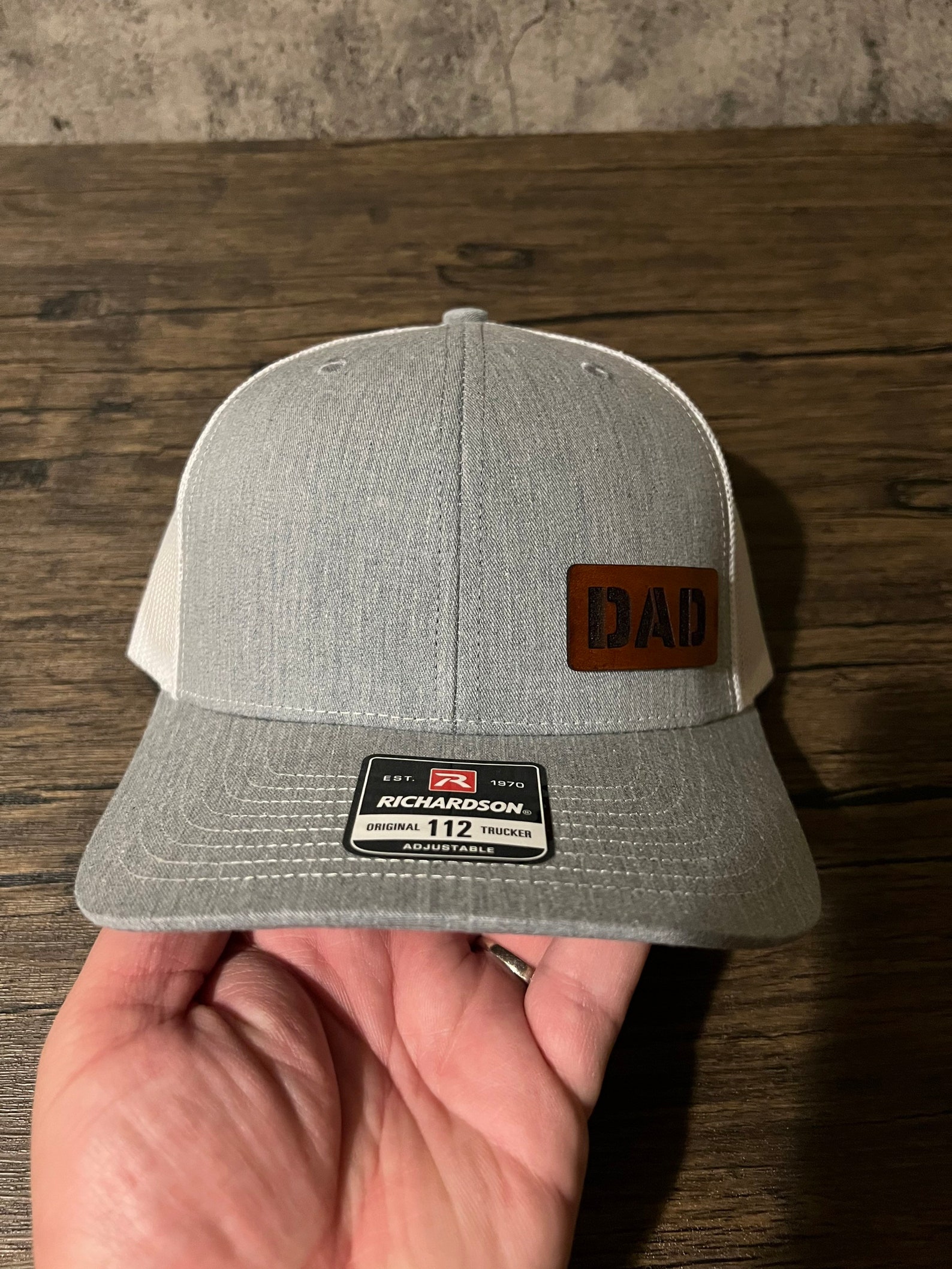 Dad Hat - Fathers Day Gift - Leather Patch Hat - Dad Birthday Gift ...