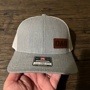 Dad Hat - Fathers Day Gift - Leather Patch Hat - Dad Birthday Gift ...