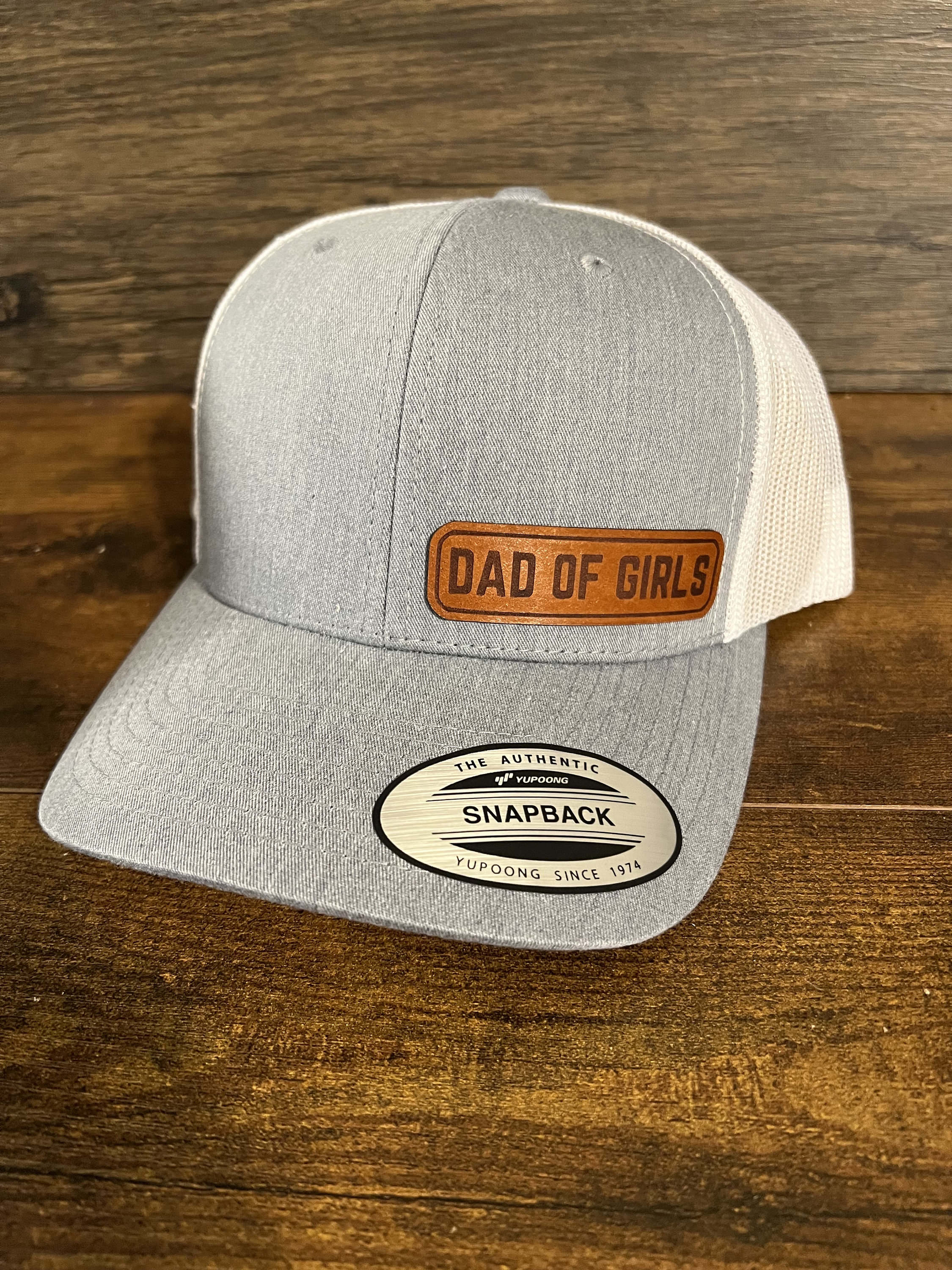 Dad of Girls Leather Patch Hat - Girls Father Gift Ideas - Fathers Day ...