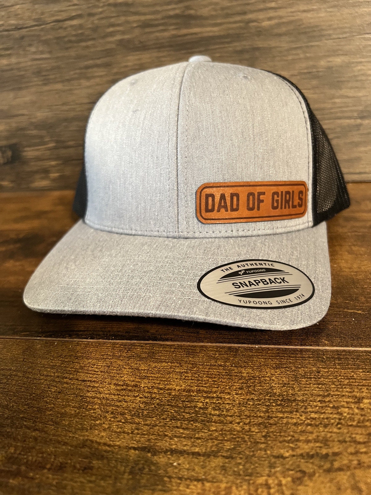 Dad of Girls Leather Patch Hat - Girls Father Gift Ideas - Fathers Day ...