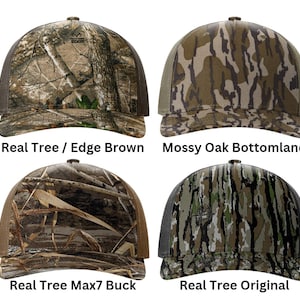 Richardson 112 PFP Custom Leather Patch Hat, Duck Camo, Printed Five ...