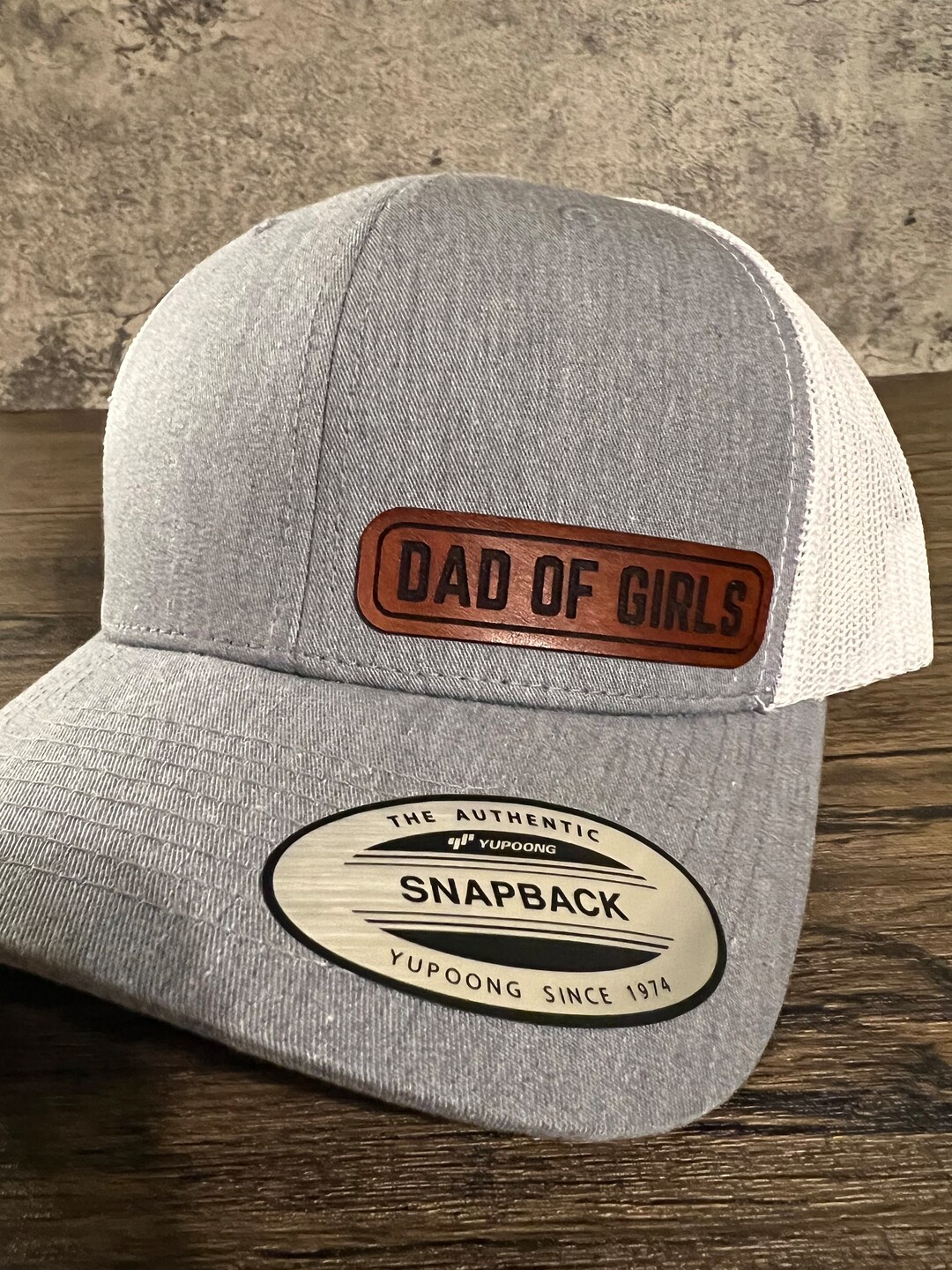 Dad of Girls Leather Patch Hat Girls Father Gift Ideas Fathers Day Gift ...