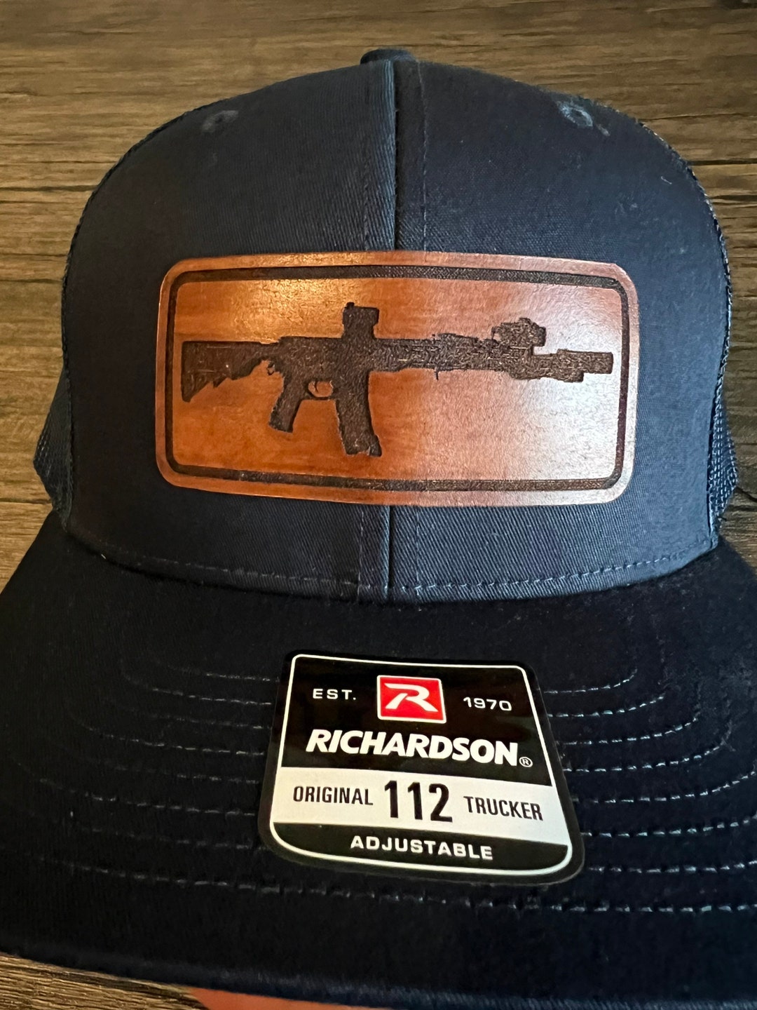 AR15 Patch Hat / Leather Patch / USA Hat Snapback Trucker Ball - Etsy