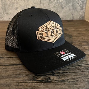 Custom Cork Patch TRUCKER Hats, Laser Engraved Logo on Cork Patch Hat ...