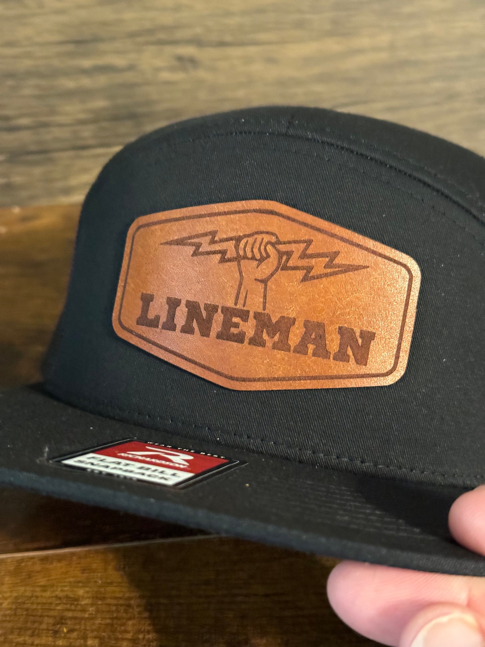 Leather Patch Lineman Hat - Richardson 112/168 - Power Lineman Gift - Etsy