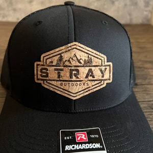 Custom Cork Patch TRUCKER Hats, Laser Engraved Logo on Cork Patch Hat ...