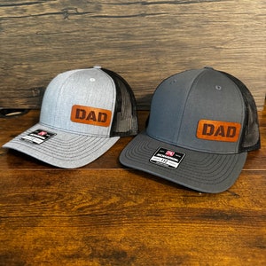 Dad Hat - Fathers Day Gift - Leather Patch Hat - Dad Birthday Gift ...