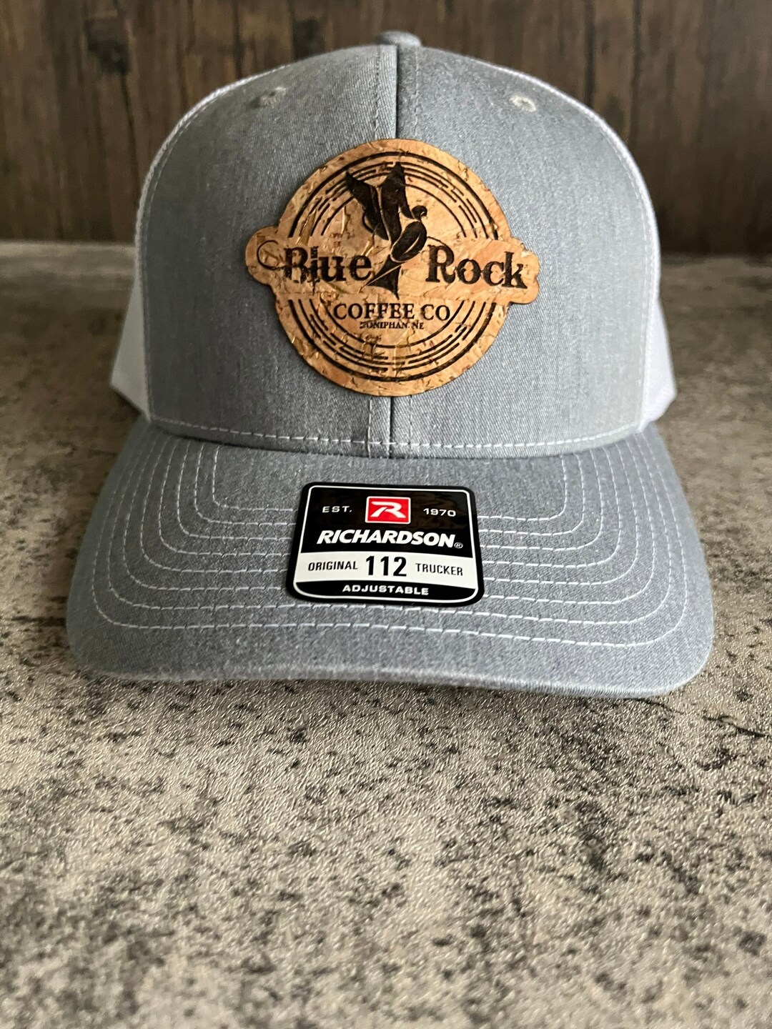 Custom Cork Patch TRUCKER Hats, Laser Engraved Logo on Cork Patch Hat ...