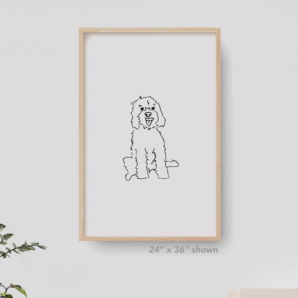 Goldendoodle Art - Etsy